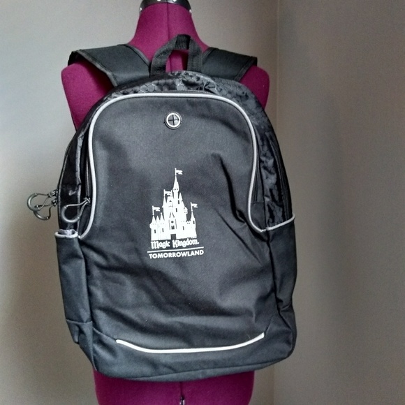 Bags | Magic Kingdom Tomorrowland Black Backpack | Poshmark